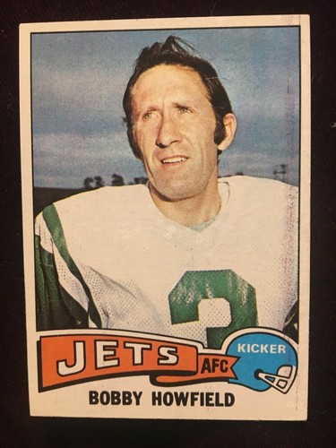 1975 Topps Jets Bobby Howfield Football Card #232 | eBay