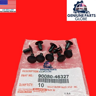 GENUINE OEM TOYOTA SEQUOIA TUNDRA FENDER APRON SEAL CLIPS SET 10X 90080 ...