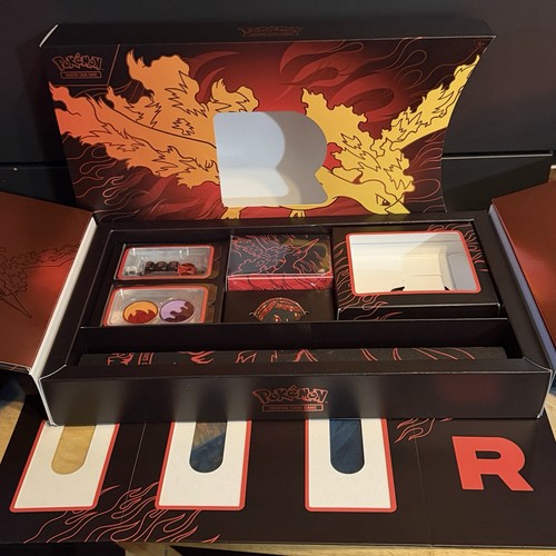 POKEMON TCG TEAM ROCKET'S MOLTRES UPC Ultra Premium Collection No Packs ...