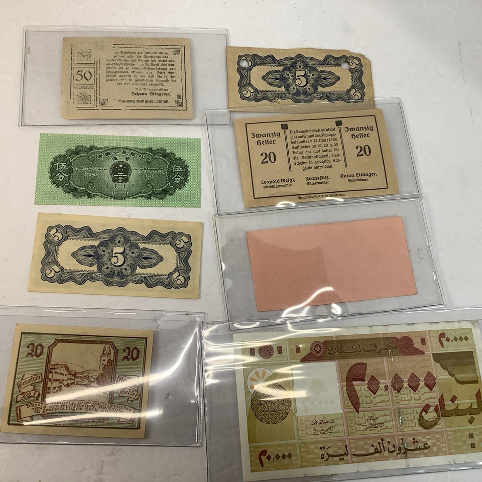50 Notes Lot of Foreign Banknotes World Paper Money Currency Documents ...