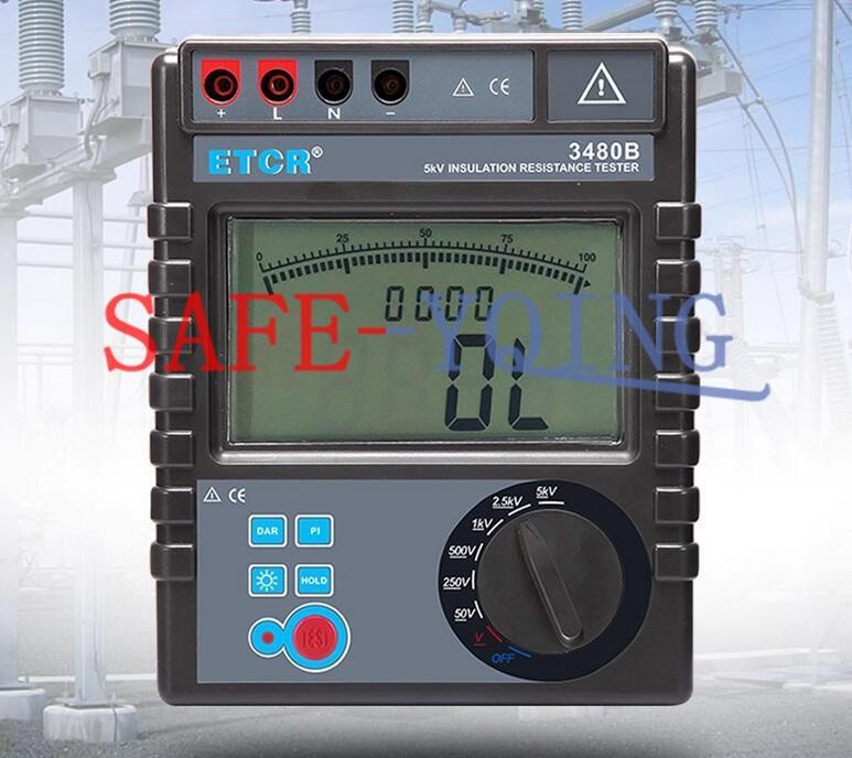 ETCR3460B Insulation Resistance Tester Insulation Resistance Range 0 ...