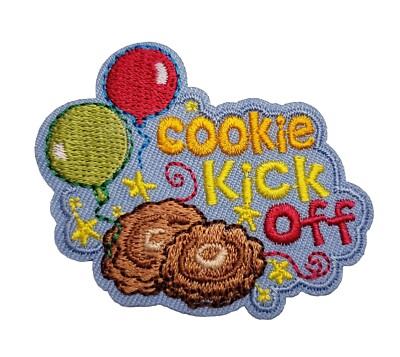 Girl Scouts Cookie Kick Off Embroidered Iron On Patch | eBay