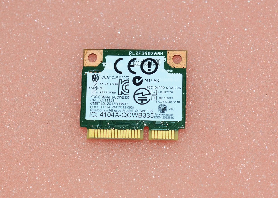 New OEM Dell DW1705 802.11n Wireless BT 4.0 PCIe Half QCWB335 QCA9565 ...