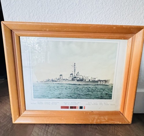 USS Meredith (DD 890), Old Chromolithography, Framed, Post WWII | eBay