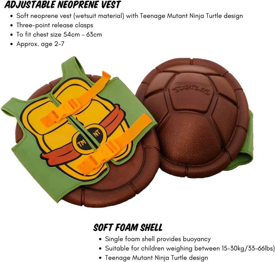 Turtle Pack-Teenage Mutant Ninja Turtles® Swim Float - Kids Swimming ...