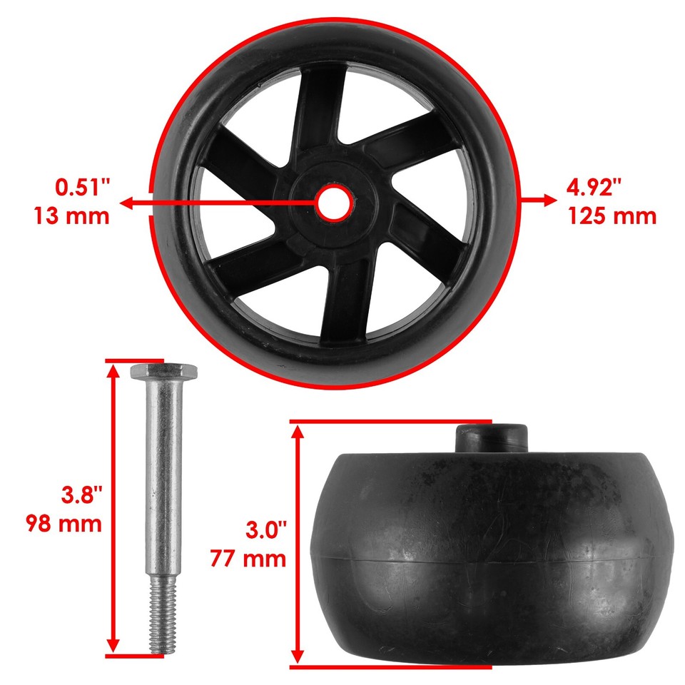 Deck Wheels for Husqvarna YTH24K48 YTH24K54 YTH24V48 YTH24V54 ...