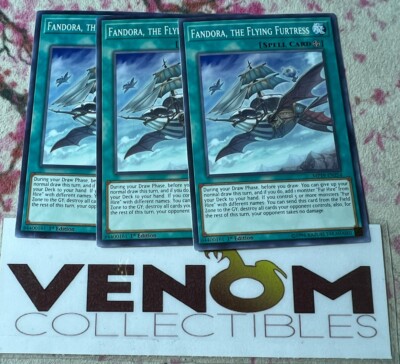 3x (M/NM) Fandora, the Flying Furtress MP19-EN254 Common 1st Edition ...