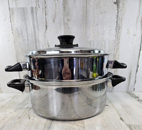 Healthcraft Cookware 5 Ply Magnetic Surgical Steel 6 Qt Stock Pot Extra ...