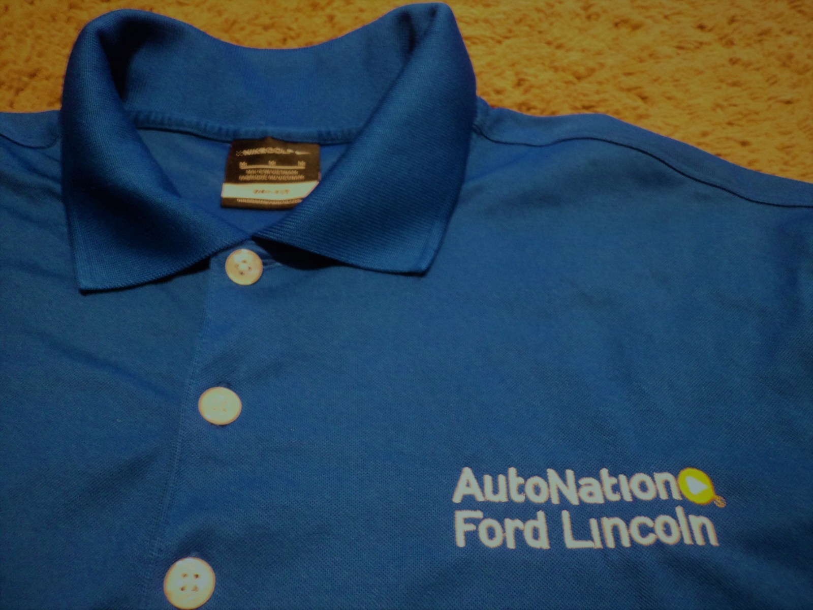 NEW Men's ~ Ford Motors Lincoln AutoNation Embroidered NIKE Polo Shirt ...