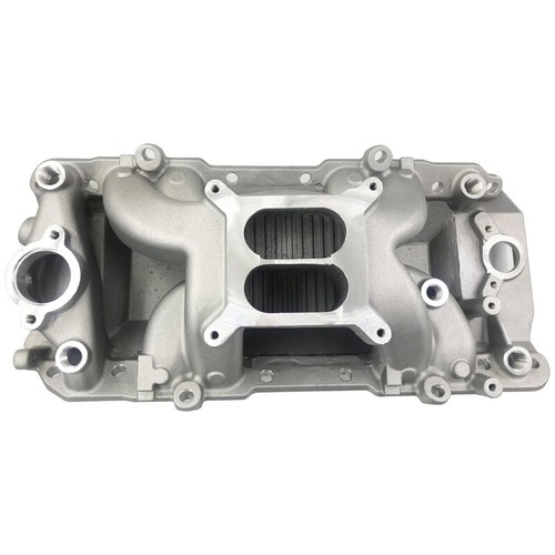 BBC Aluminum Air Gap Dual Plane Intake Manifold For 396-502 BB Chevy V8 ...