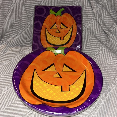 Fonda Group Halloween Paper Plates And Napkins Party Supplies For 20 C1 ...