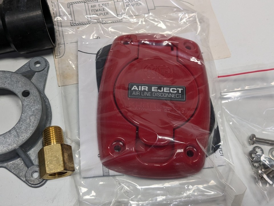 NEW Kussmaul Weatherproof Air Eject Adapter Kit 091-28AK-RD With Red ...