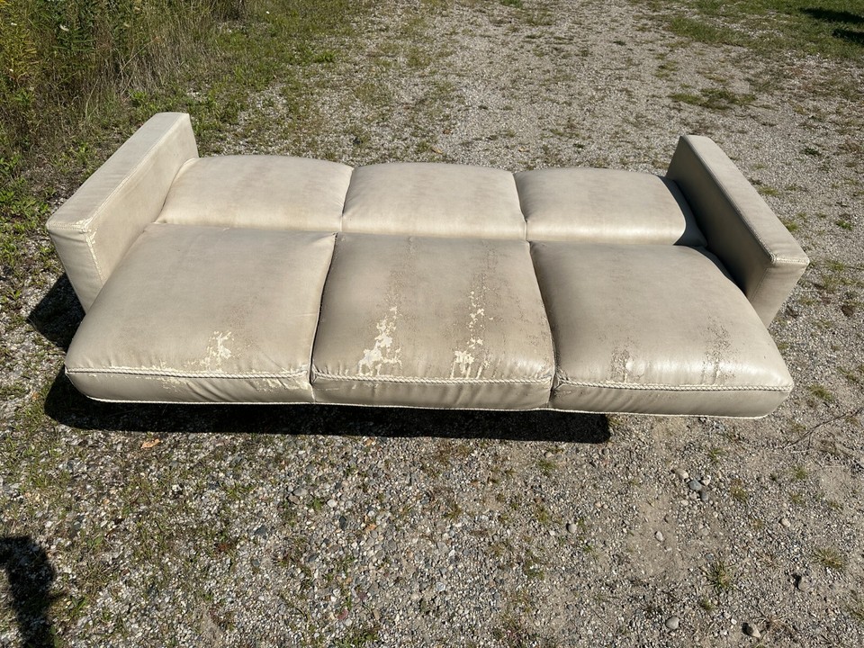 Flexsteel 74" Jack knife Sofa Bed Couch TAN RV Boat Motorhome jackknife ...