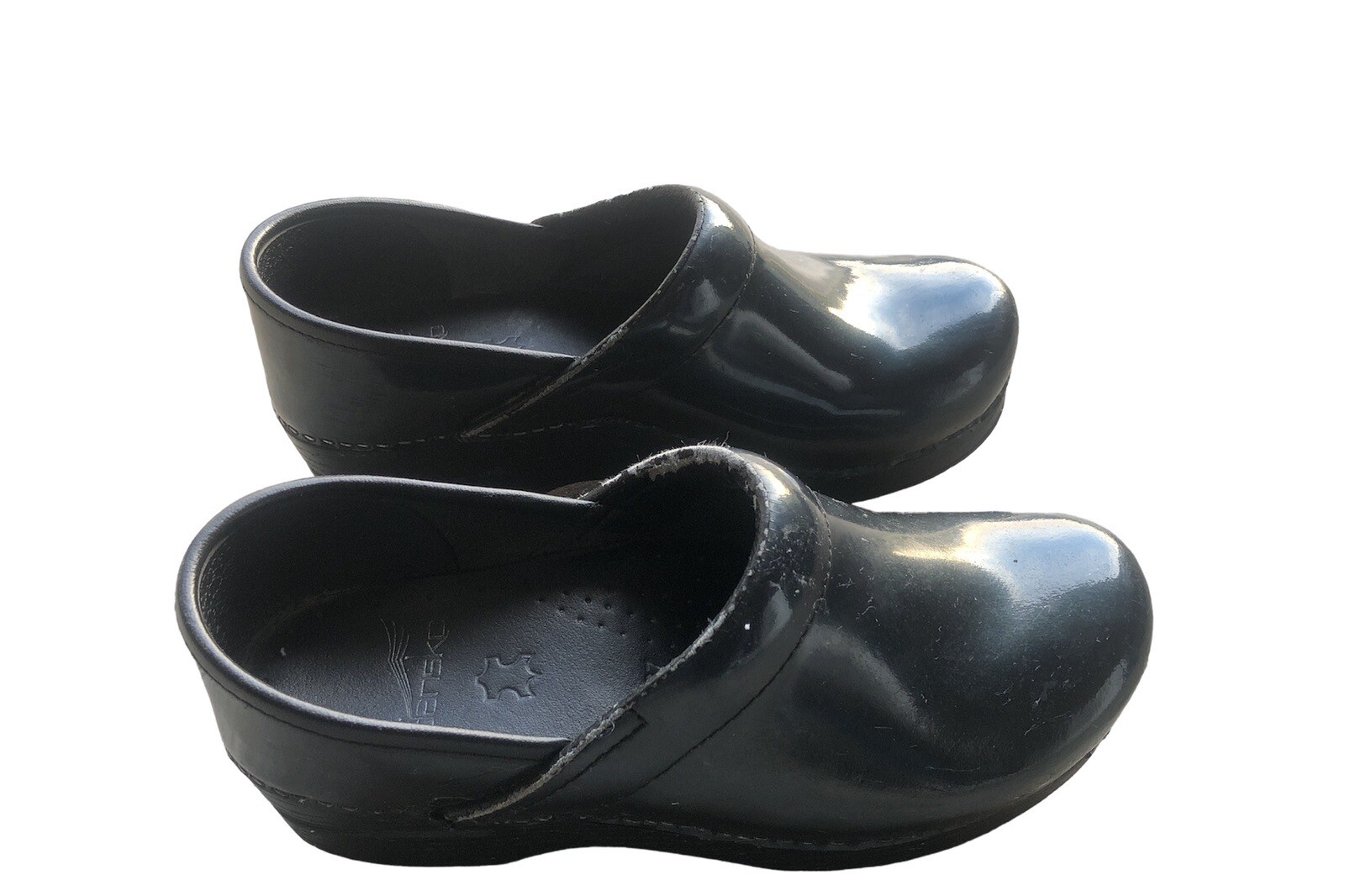 Dansko Burgundy Green Patent Leather Clogs Euro 37 Nu… - Gem