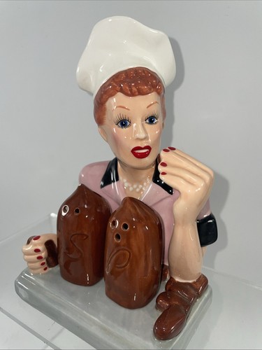 1996 I Love Lucy Salt Pepper Shakers Chocolate Factory 7" TALL ...