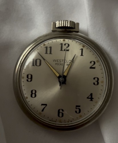 Westclox Pocket Ben... sweep second hand... Luminous hands Pocket Watch ...