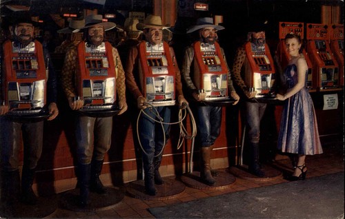Reno Nevada NV Slot Machines Gambling Cowboys Pretty Woman c1950s-60s ...