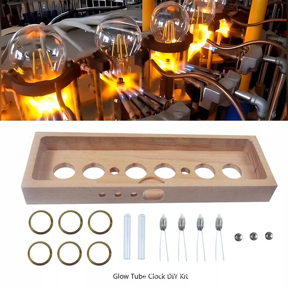 Kit de bricolage rétroéclairage couleur IN14 tube Nixie horloge néon ...