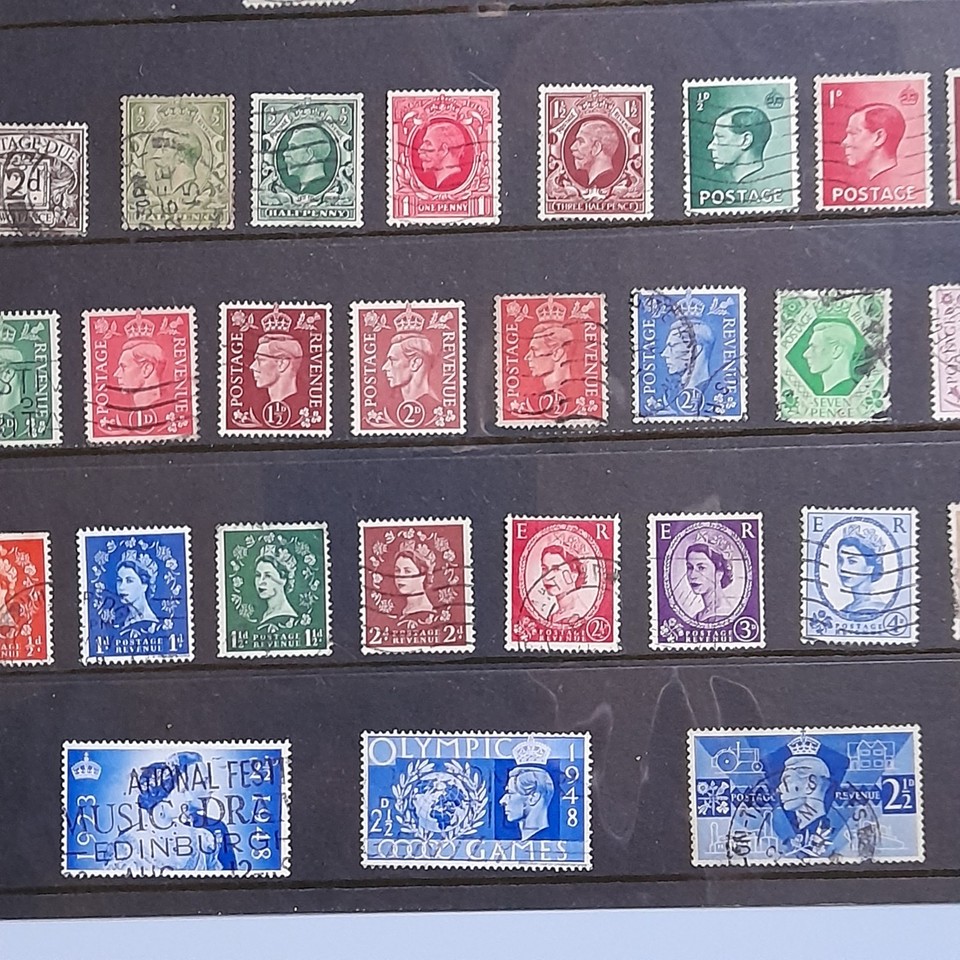 Penny Red Victoria, + Edward VII,VIII,George V,VI,QE II.Stamps, See ...