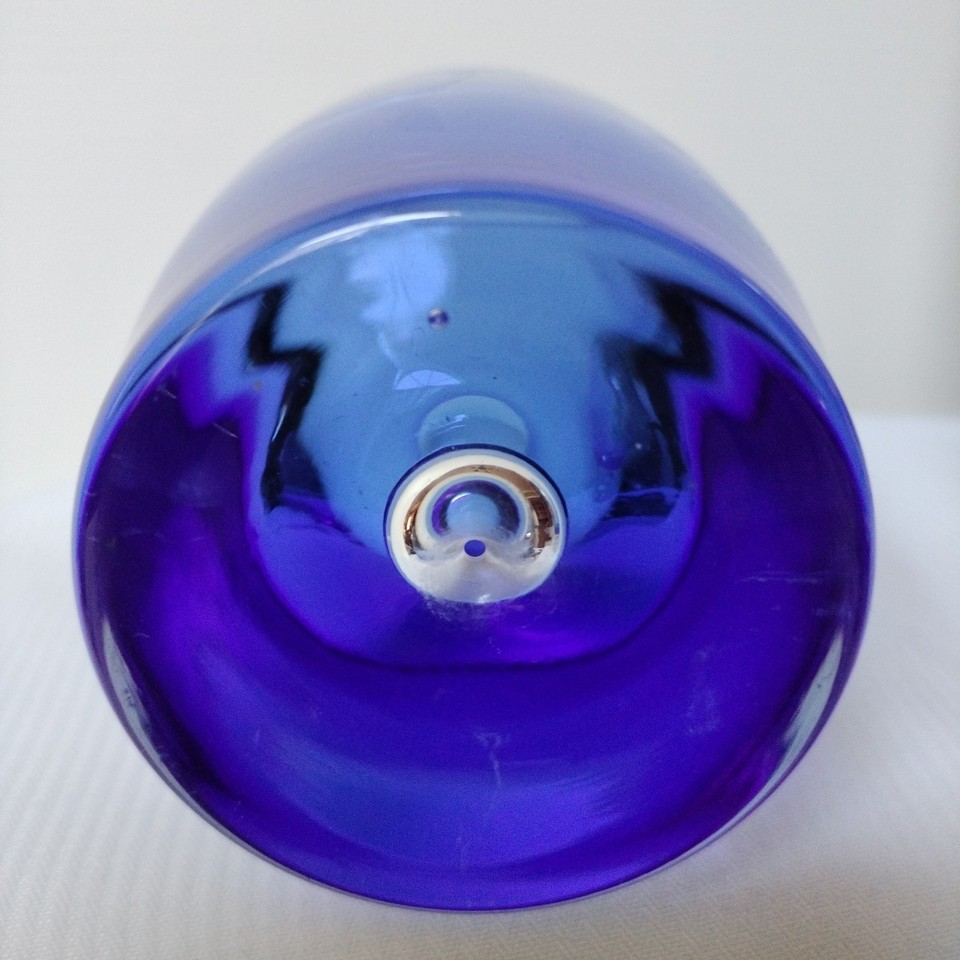 4 Kosno Block Crystal Cobalt Blue Suspended Bubble On Heavy Bottom ...