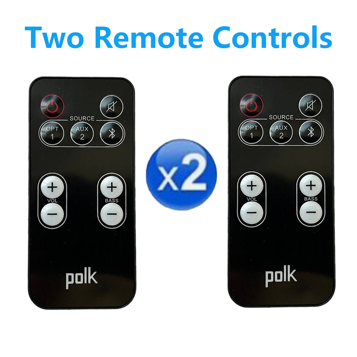 【Pack of 2】New Remote Control For Polk Audio FR1 DSB1 RE1907-1 RE9520-1 ...