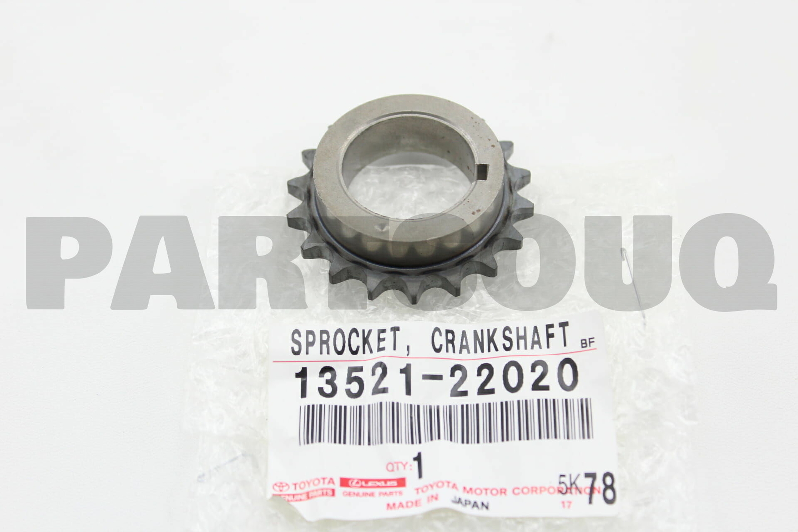 1352122020 Genuine Toyota GEAR OR SPROCKET, CRANKSHAFT TIMING 13521 ...
