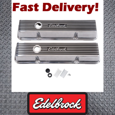 Edelbrock 4262 Elite II Valve Covers for Chevy 262-400 V8 1959-86 ...