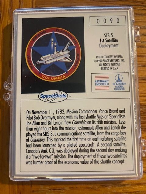 1990 SPACE SHOTS - SEALED Series 1 NASA Trading Card Pack (15) RARE | eBay