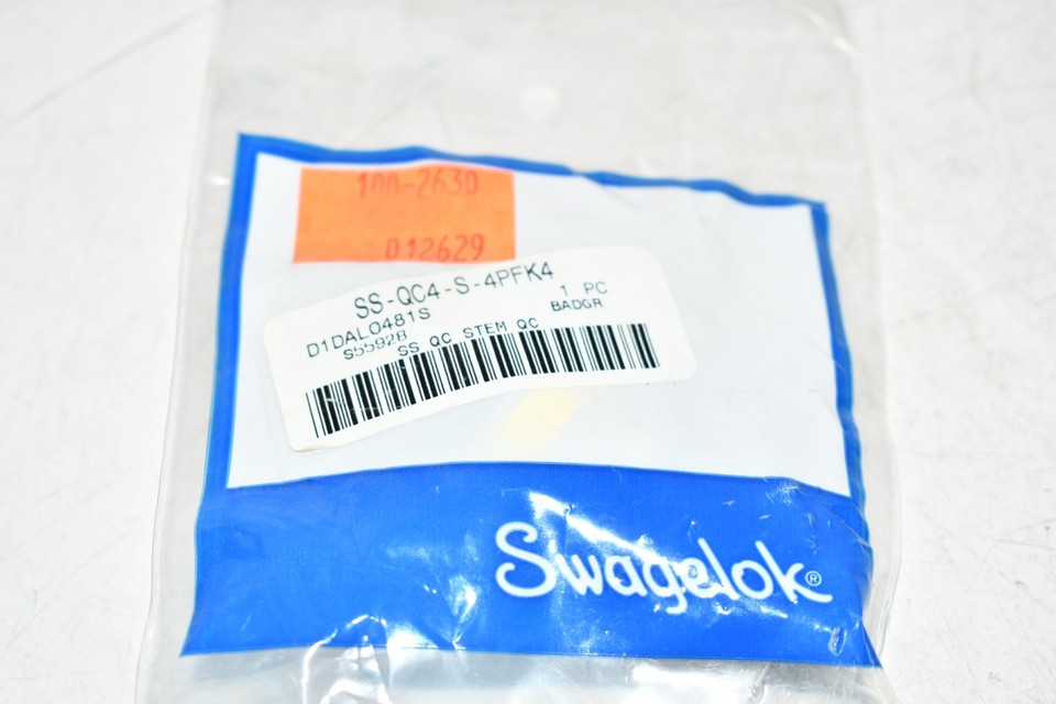 NEW Swagelok SS-QC4-S-4PFK4 Stainless Quick Connect Stem 1/4'' | eBay