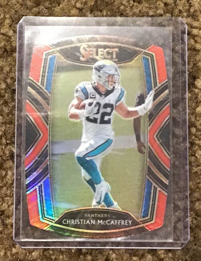 2020 Select Football Christian McCaffrey Maroon Club Level Die Cut ...