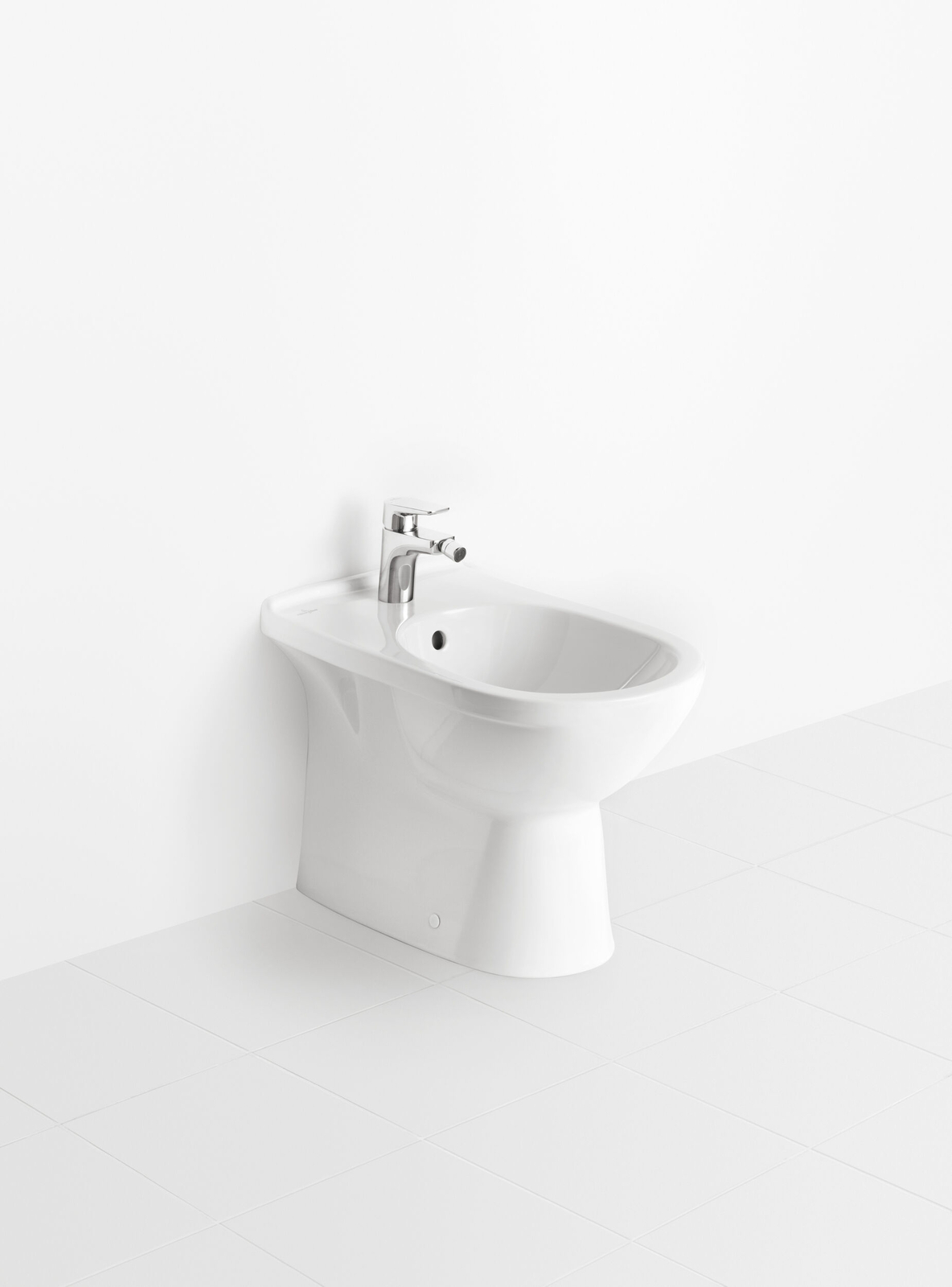 Villeroy & Boch O.novo Bidet stehend mit Hahnloch - Weiß Alpin ...