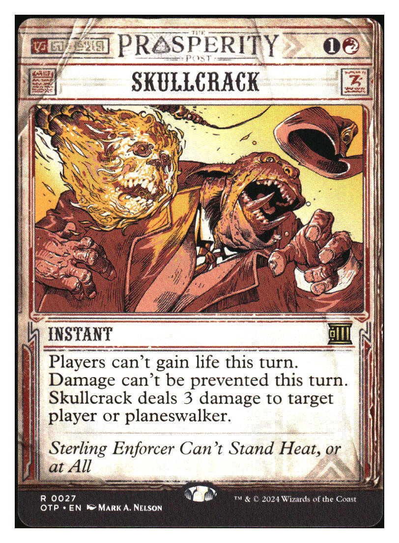 Skullcrack (showcase) Outlaws of Thunder Junction MTG - NM+ *Mythic ...