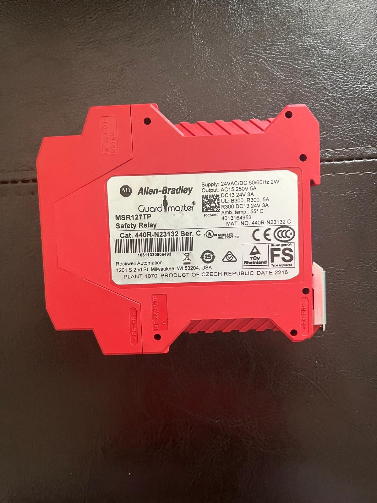 Allen Bradley Guard master safety relay MSR127TP | eBay