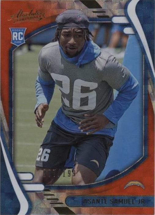 2021 Panini Absolute - Rookies Asante Samuel Jr. #176 Orange Mosaic ...
