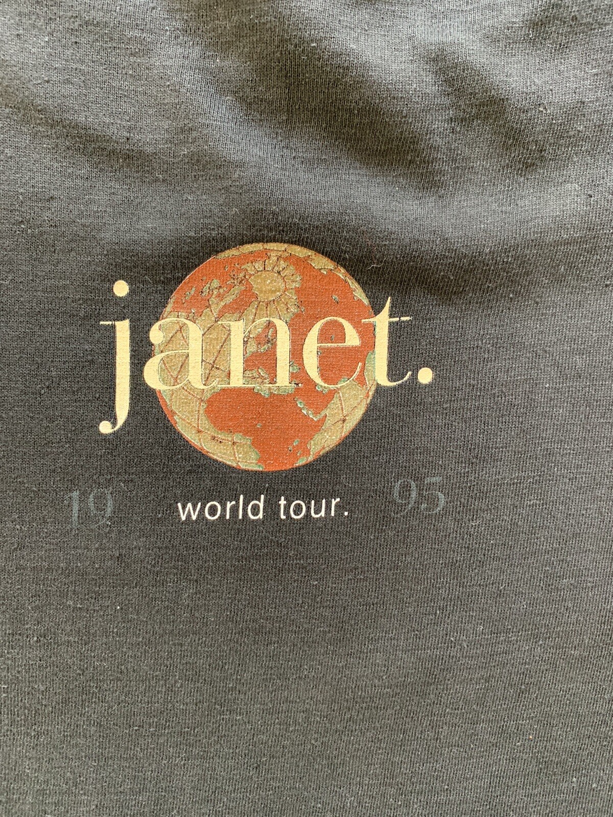 Vintage 1995 Janet Jackson World Tour Tshirt Australi… - Gem