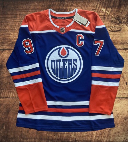 AUTHENTIC EDMONTON OILERS CONNOR MCDAVID ADIDAS HOCKEY JERSEY STANLEY ...