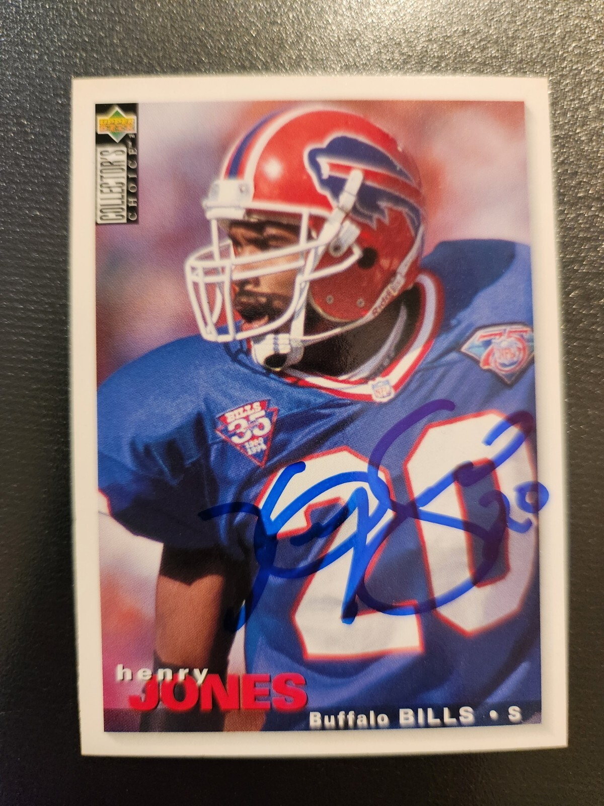 Henry Jones Buffalo Bills 1995 Collector's Choice #191 Autographed Card ...