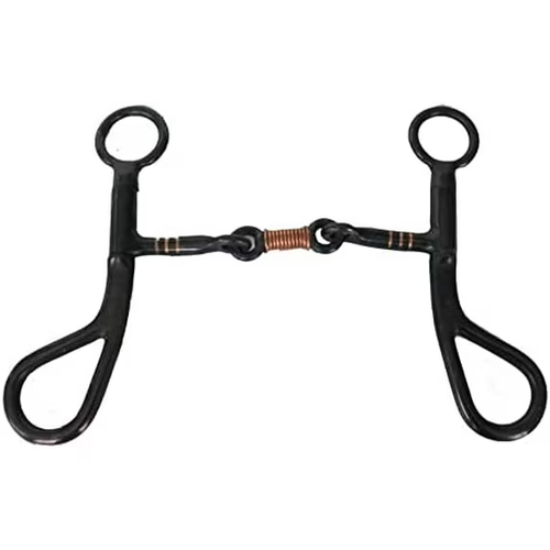 Weaver All Purpose Bit, 5" Three-Piece Snaffle Mouth with Copper Inlay ...