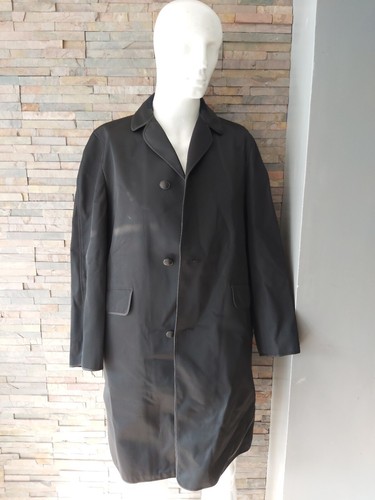 Classic Black Gannex Raincoat VGC, KAGEN Tartan Lined SIZE LARGE (read ...