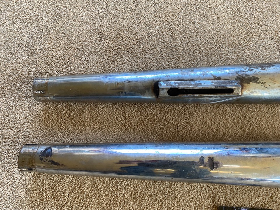 Vintage Original Dunstall Mufflers Pair Triumph BSA - Used . | eBay