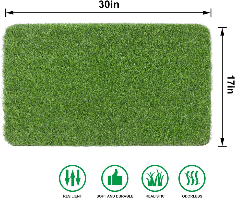Artificial Turf Grass Front Door Mat Fake Grass Entrance Non Slip Rug ...
