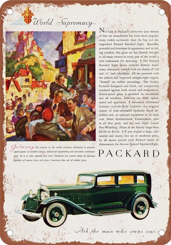 METAL SIGN - 1932 Packard Vintage Ad 10 - Old Retro Rusty Look | eBay