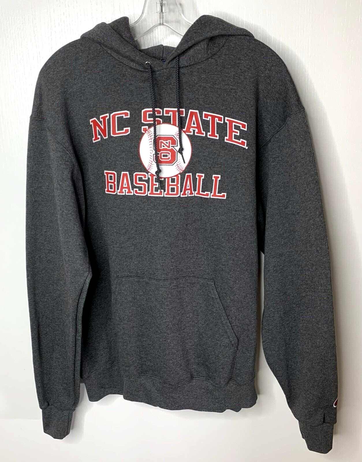 NC State Baseball Hoodie Champion Sweatshirt Mens M NCSU Wolfpack Eco ...