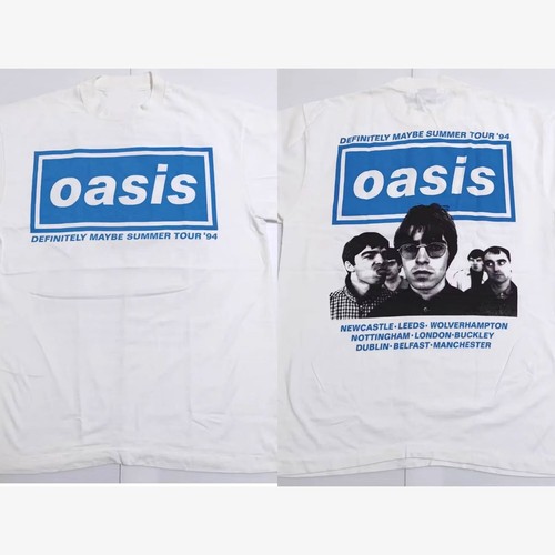 SALE - OASIS T shirt SUMMER TOUR '94 shirt Label USA vintage White | eBay
