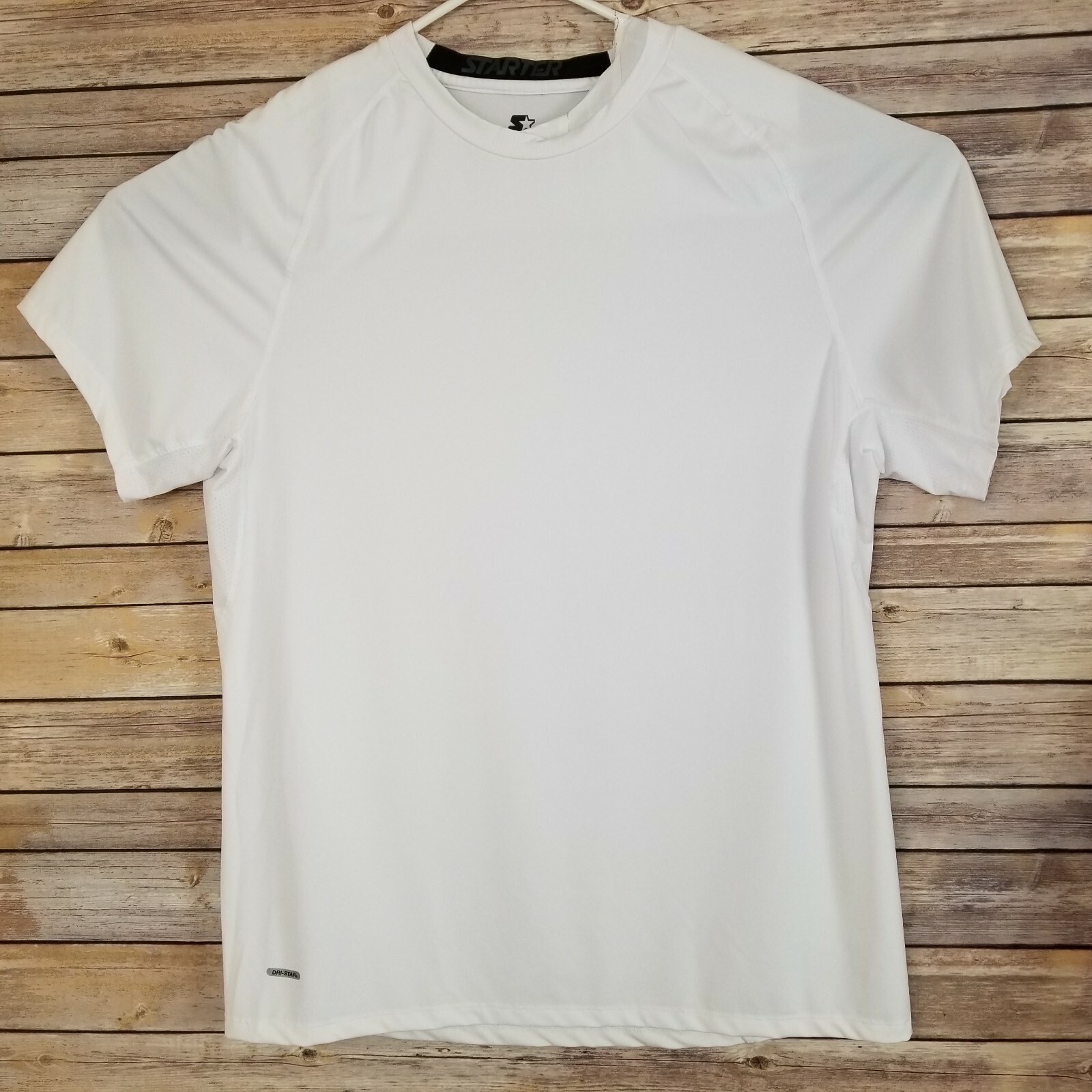 STARTER White Polyester/Spandex Fitted Athletic Worko… - Gem