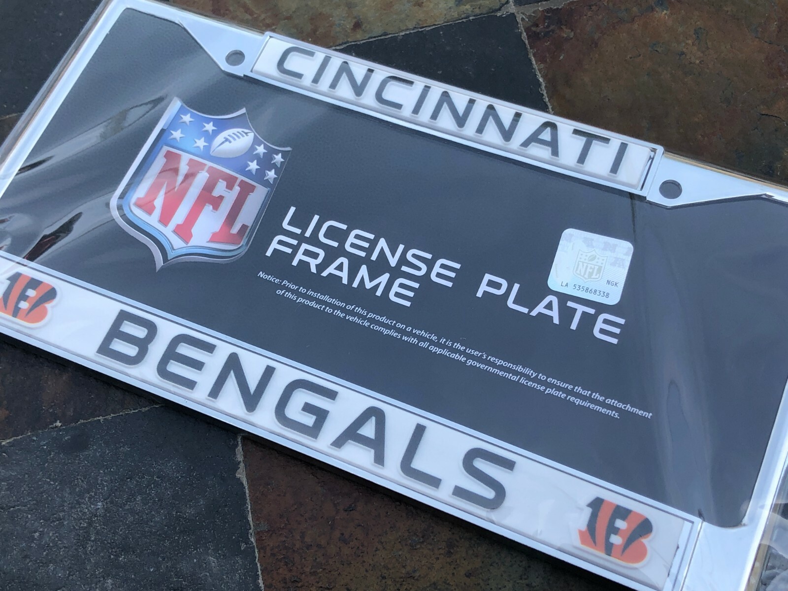 1 Cincinnati Bengals Chrome Auto License Plate Frame | eBay