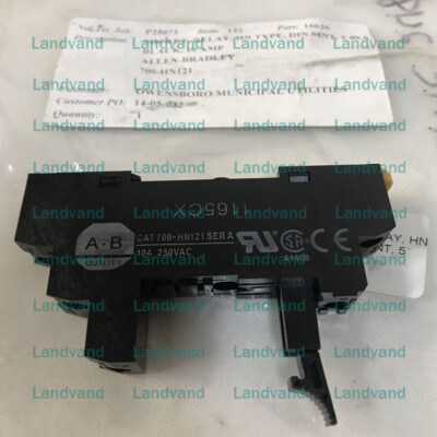 Allen Bradley 700-HN121 Ser.A 10 Amp 250 VAC Relay Socket DIN Mount | eBay