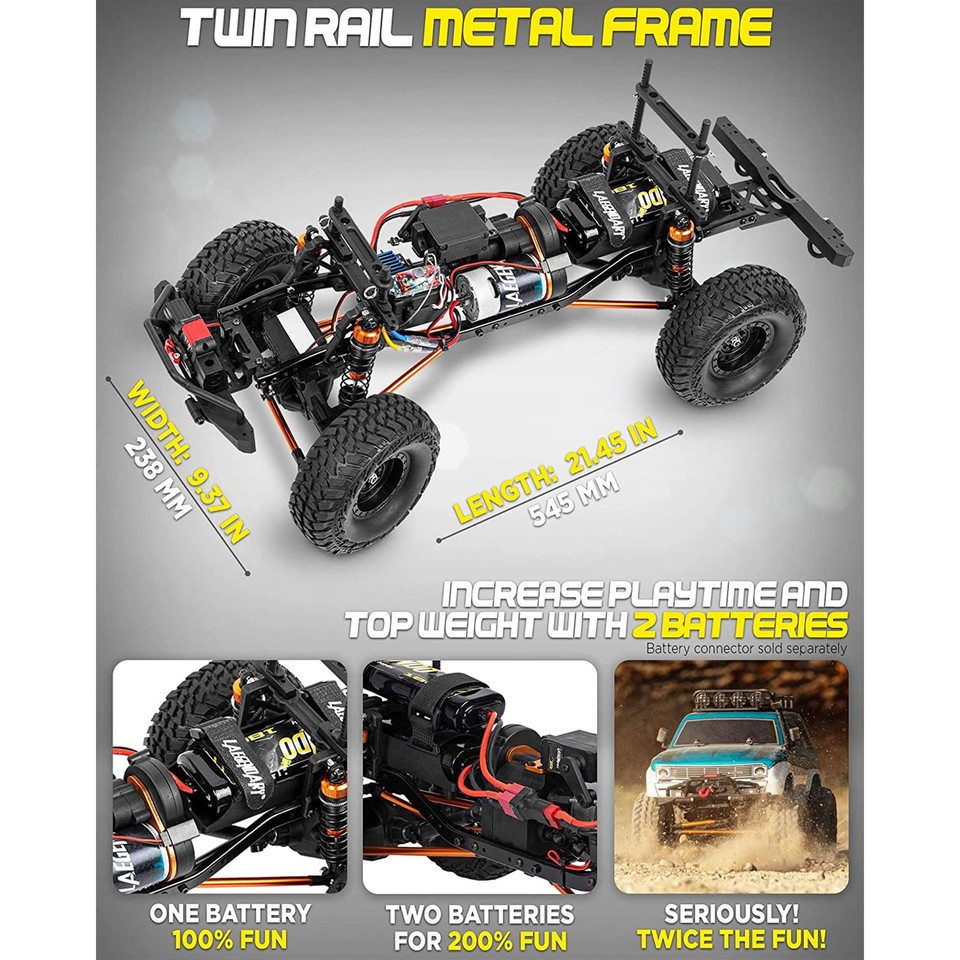 Grando 1:10 Scale RTR RC Remote Control Rock Crawler SUV, Blue-Green ...