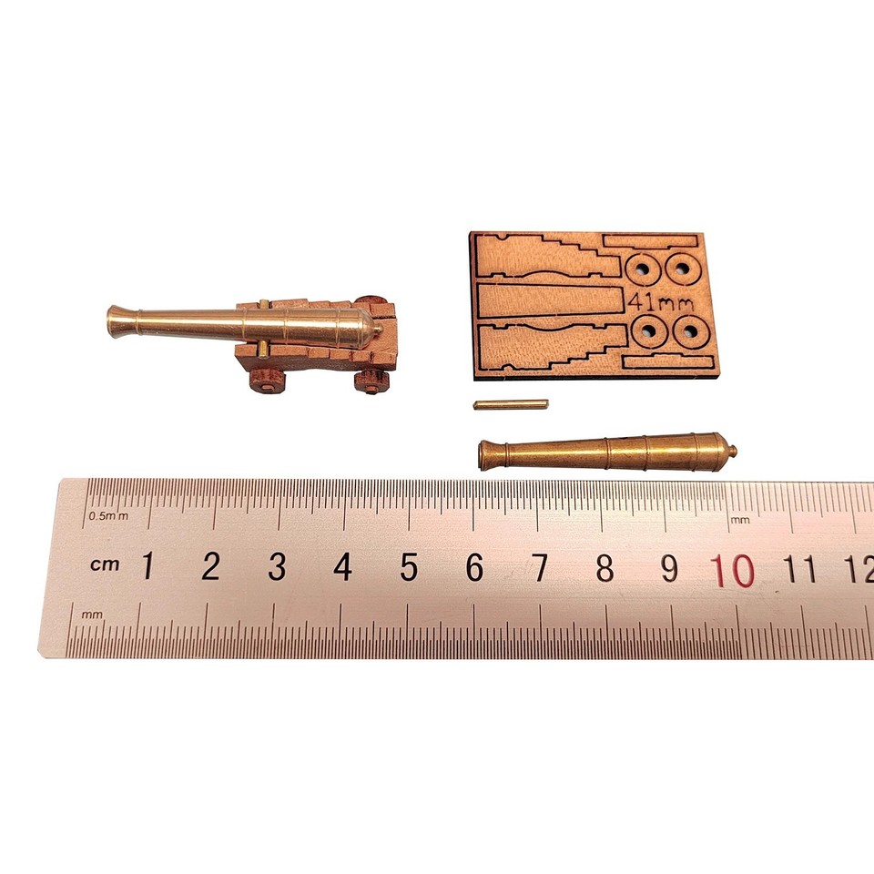 Pear Wood Deck Cannon w/ CNC Brass Gun | Ship Model Accessories 1 Set ...