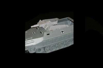 German Stummel 75mm cannon for Hanomag halftrack toy soldiers Marx ...